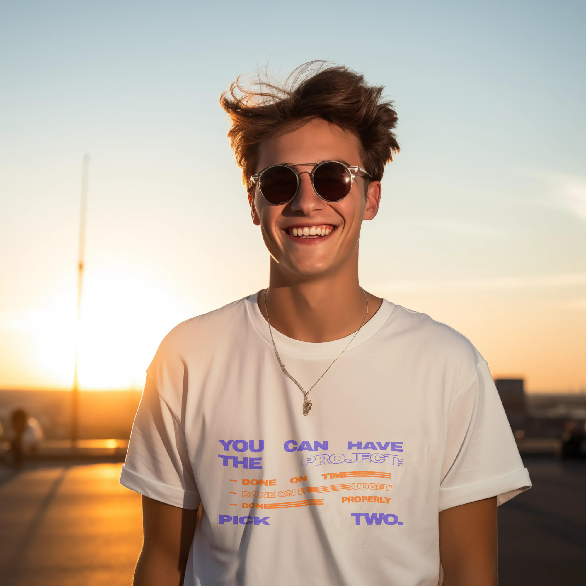 You can have the project done on time done on budget or done properly ...