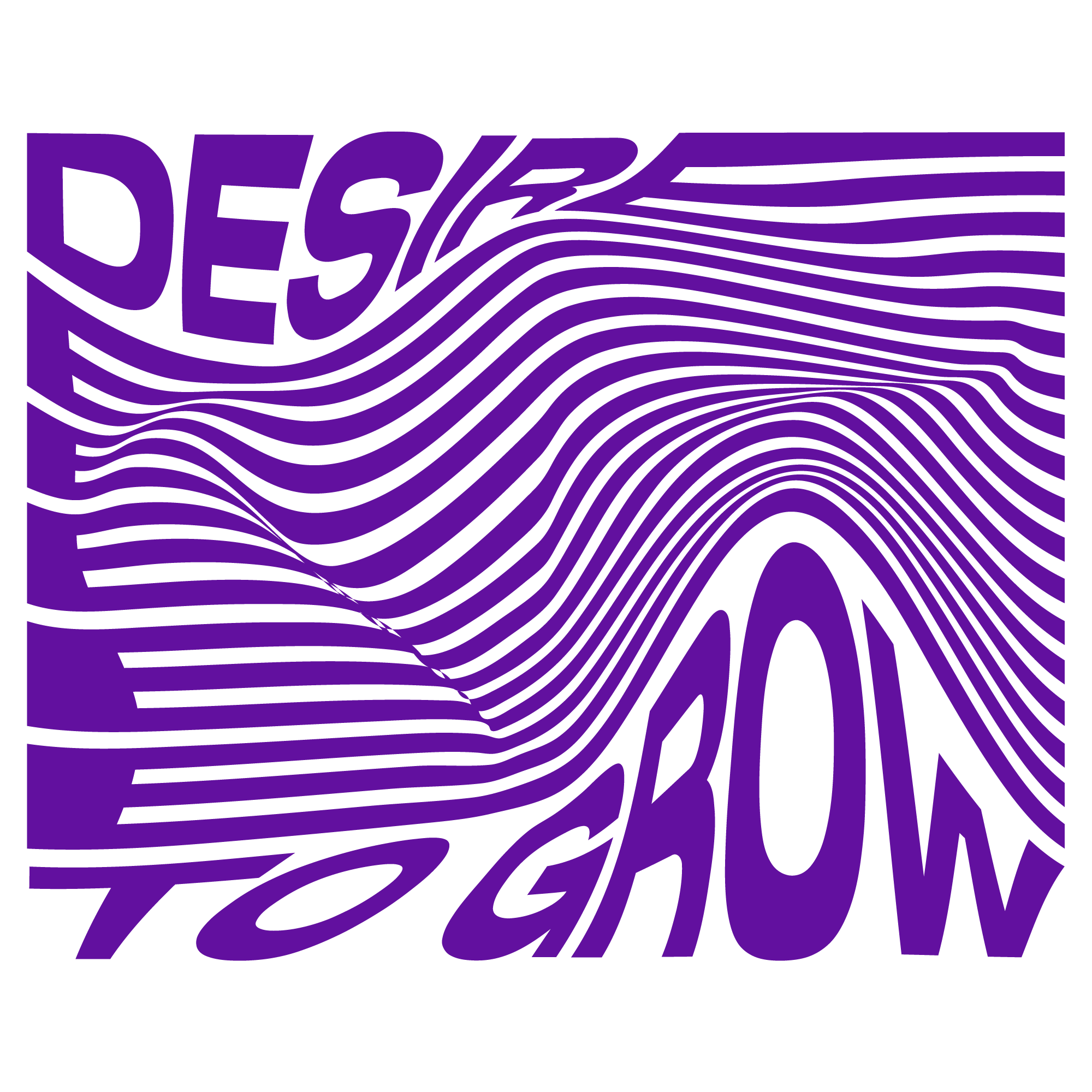 Wavy line desire to grow poster design t-shirt design | tshirtdesigns.com